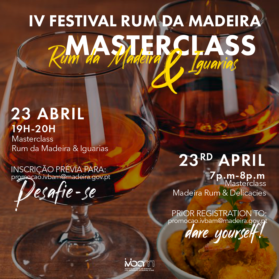 Masterclass Rum da Madeira & Iguarias - IVBAM